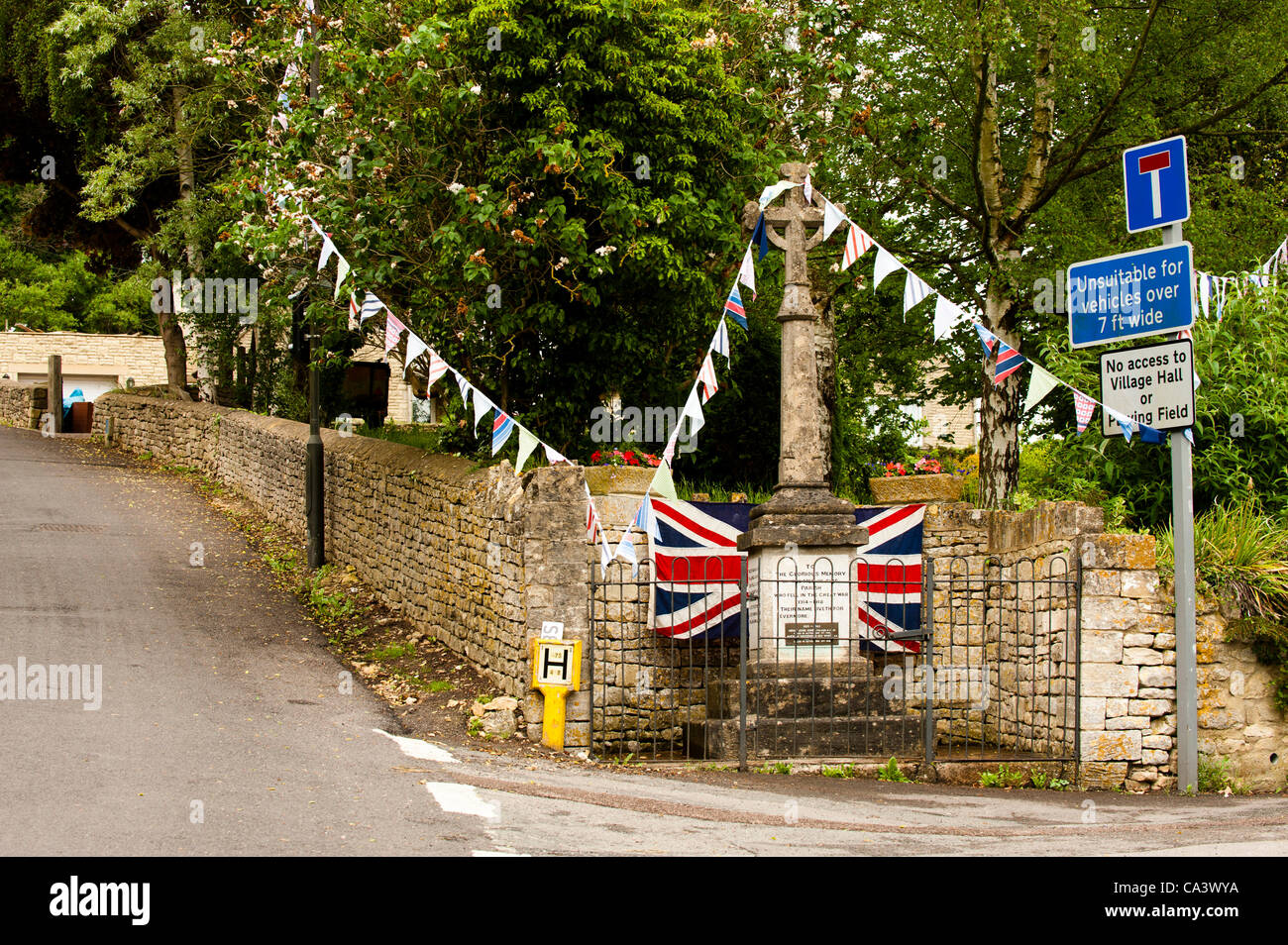 Village of Randwick in Gloucestershire, England, UK, attempts to break ...