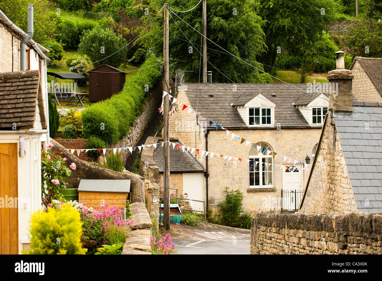 Village of Randwick in Gloucestershire, England, UK, attempts to break ...