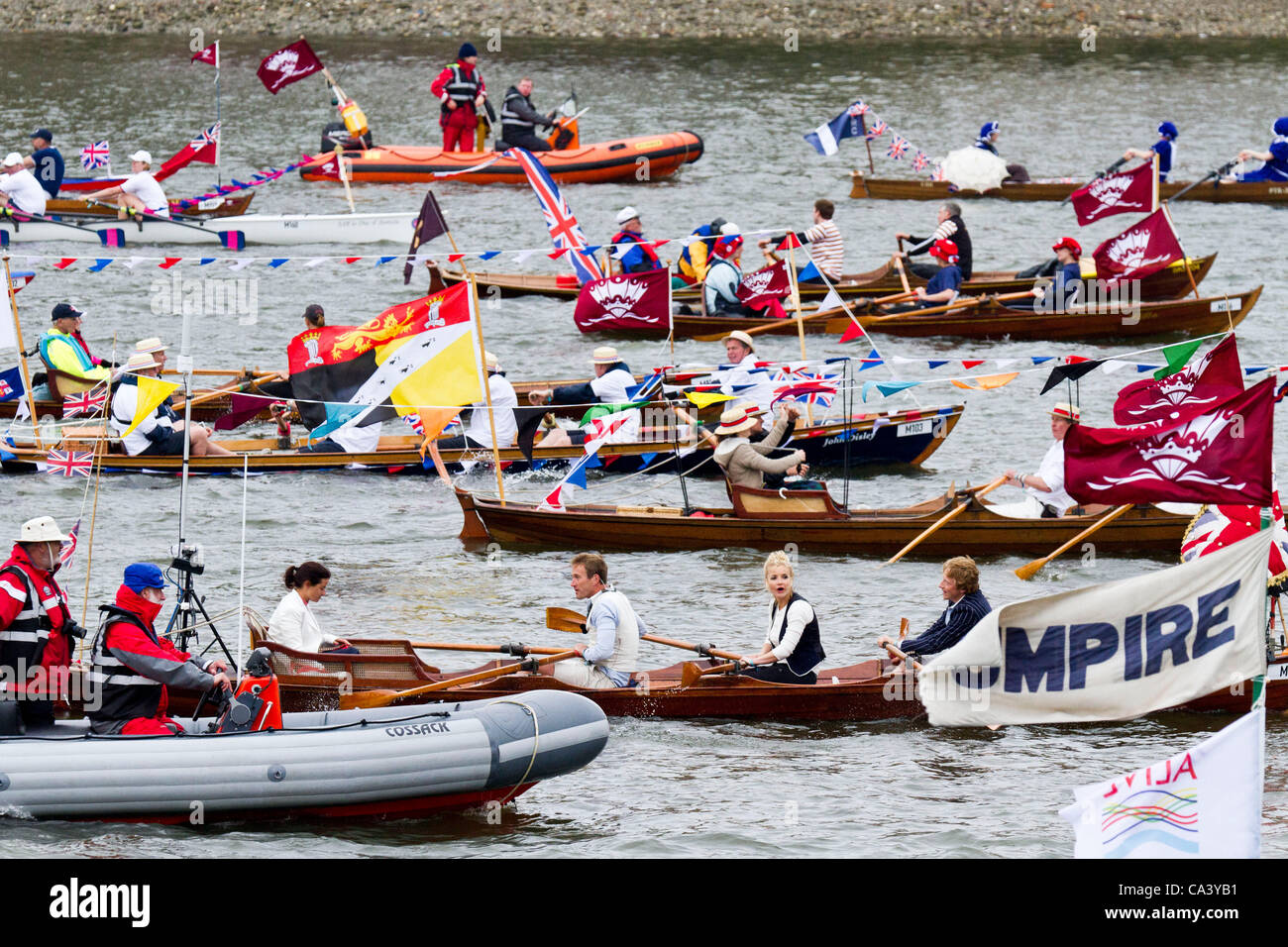 2012 diamond jubilee boats hi-res stock photography and images - Alamy