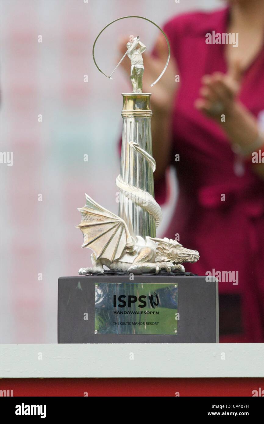 03.06.2012 Newport Wales. The ISPS Handa Wales Open Winner's Trophy on ...