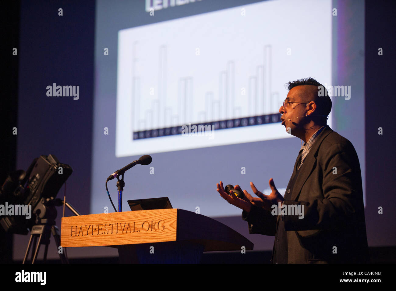 Sunday 3rd June 2012. Hay-on-Wye, Powys,Wales,UK. Simon Singh, the ...