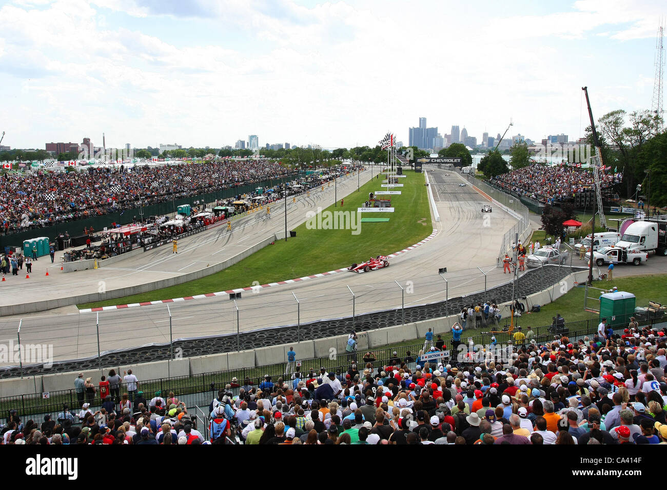 June 3, 2012 - Detroit, Michigan, U.S - IZOD Indycar Series, Chevrolet ...