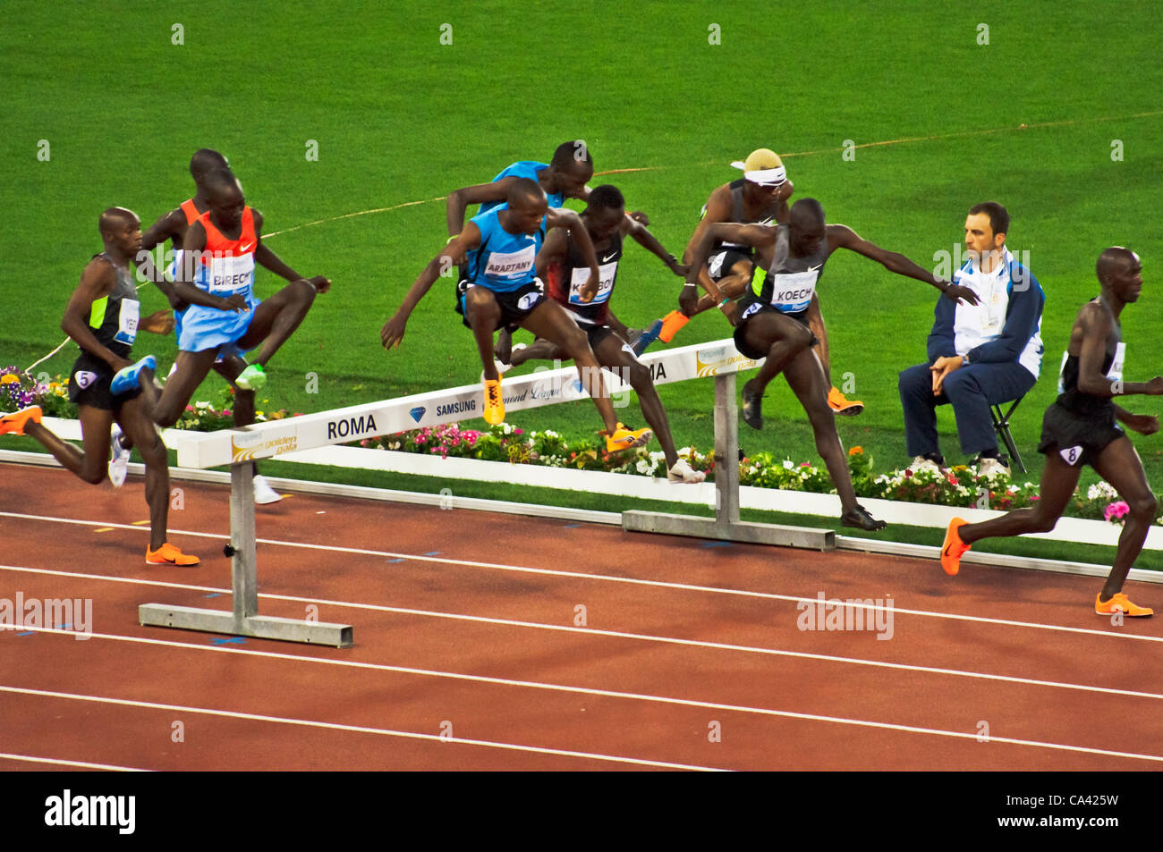 ROME . May 31: scenes of competition during the Golden Gala in the ...