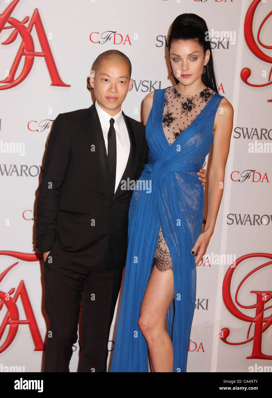 June 4, 2012 - New York, New York, U.S. - Designer JASON WU and model ...