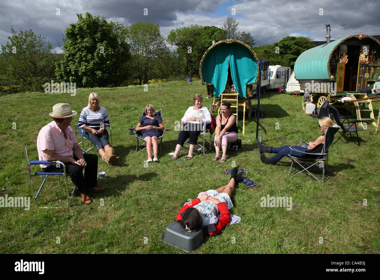 Gypsy wagon camping hi-res stock photography and images - Alamy