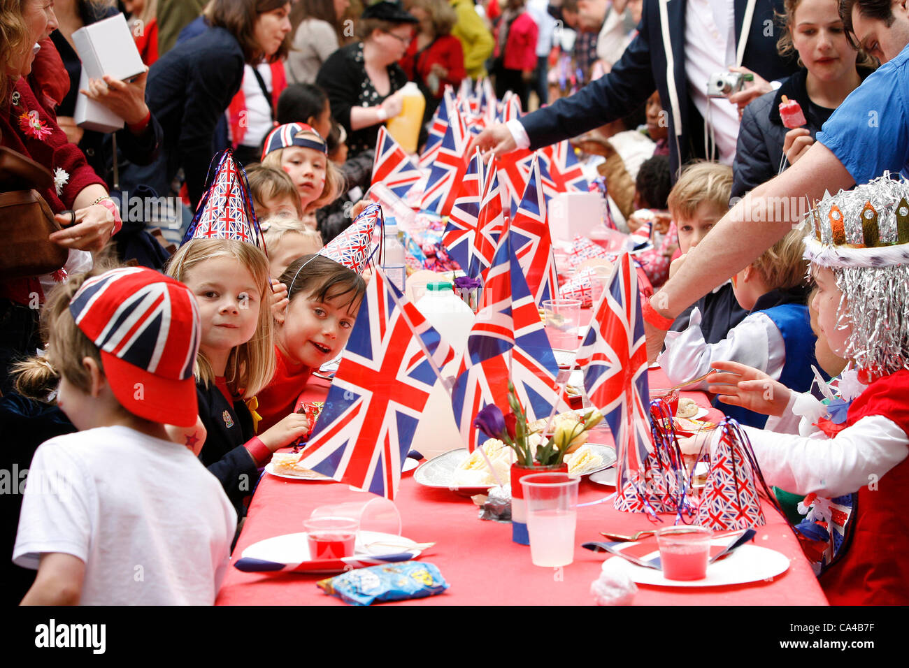 Over 500 people enjoying the Bank Holiday Street Party celebrating the ...