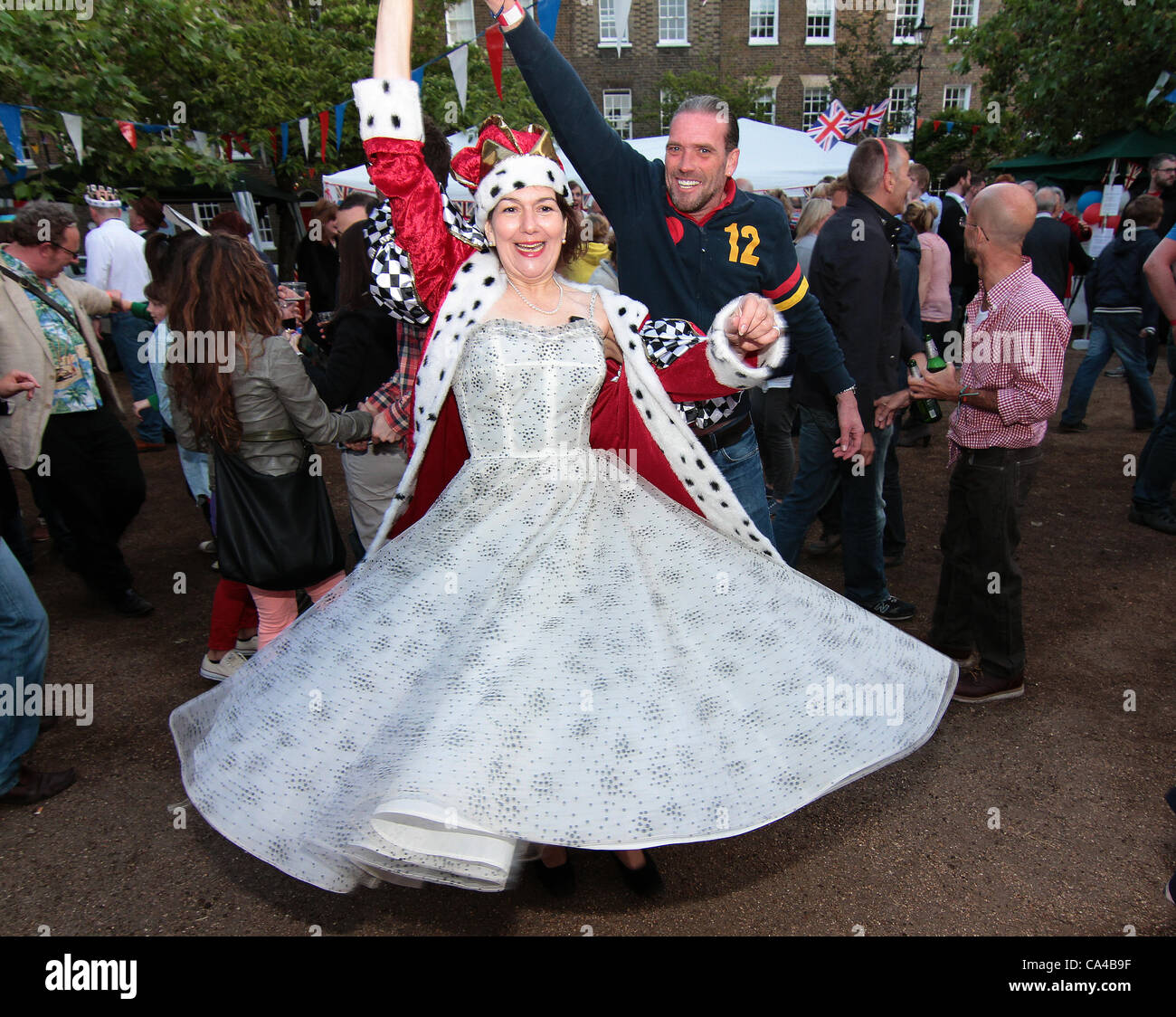 Over 500 people enjoying the Bank Holiday Street Party celebrating the ...