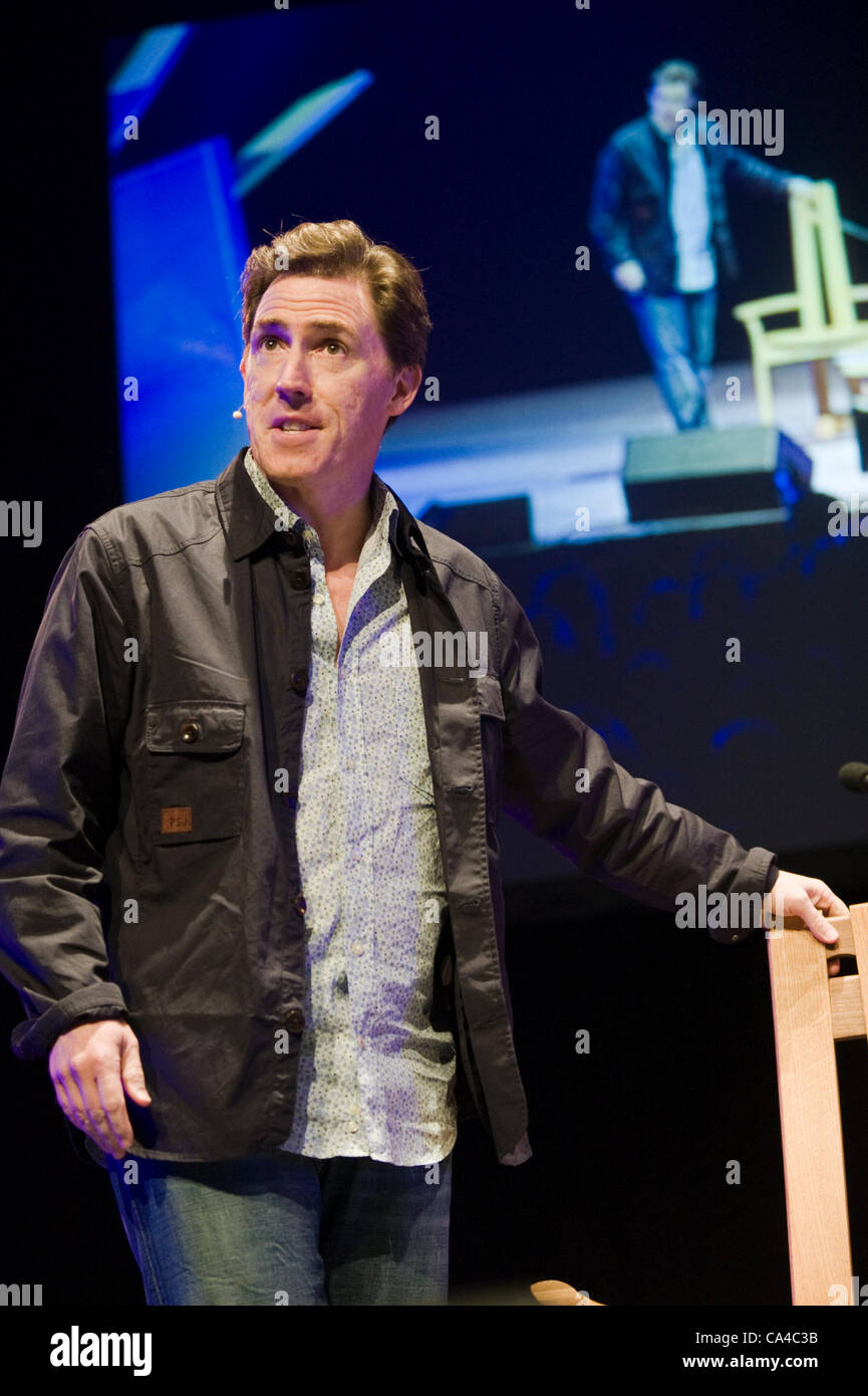 Rob Brydon, Welsh actor comedian and author, speaking at The Telegraph ...