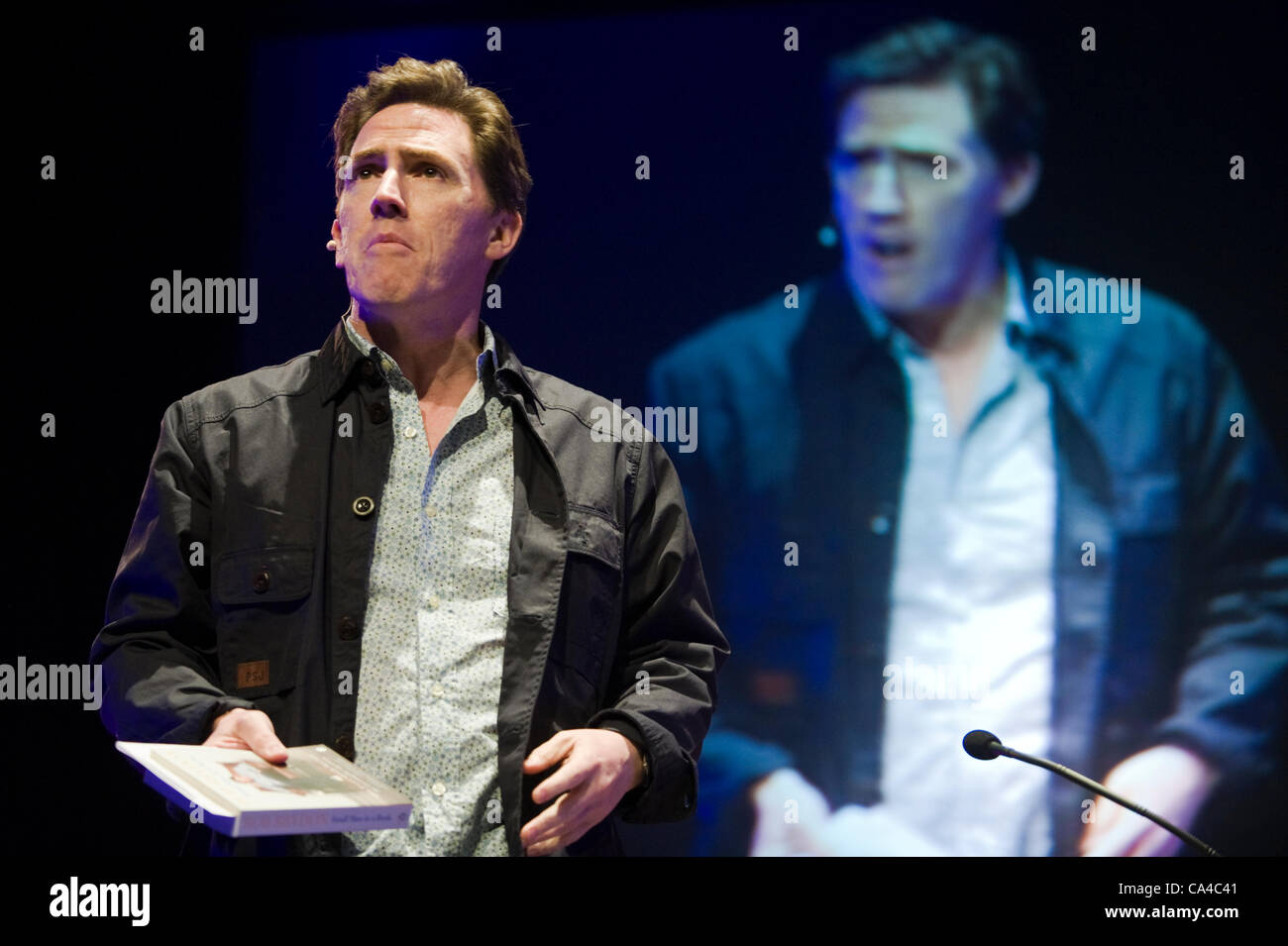 Rob Brydon, Welsh actor comedian and author, speaking at The Telegraph ...