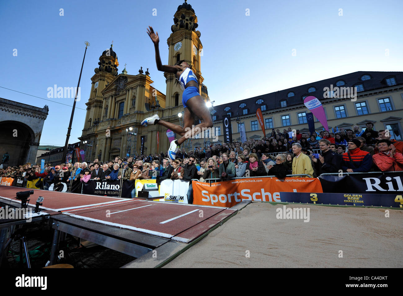 Female black athlete jump church hi-res stock photography and images ...