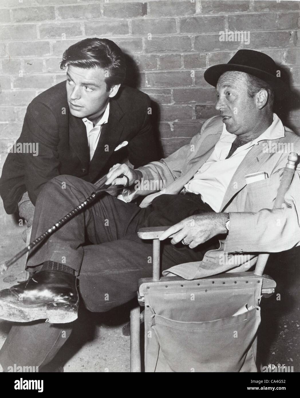 ROBERT WAGNER and Director Gerd Oswald.A Kiss Before Dying.still ...