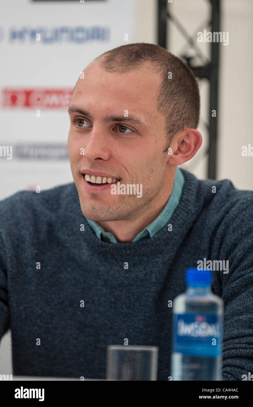06.06.2012 Oslo, Norway. Dai David Greene of Great Britain attends the ...