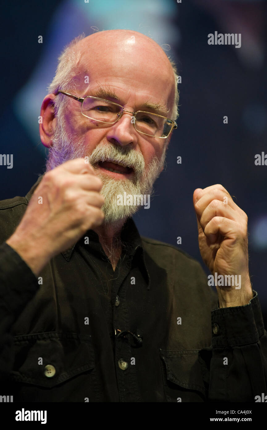 Terry Pratchett speaking about his life and work at The Telegraph Hay ...