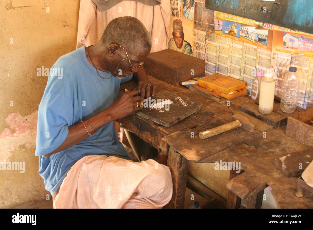 July 5, 2011 - Dakar, Senegal - July 6, 2011; A look at artist at work ...