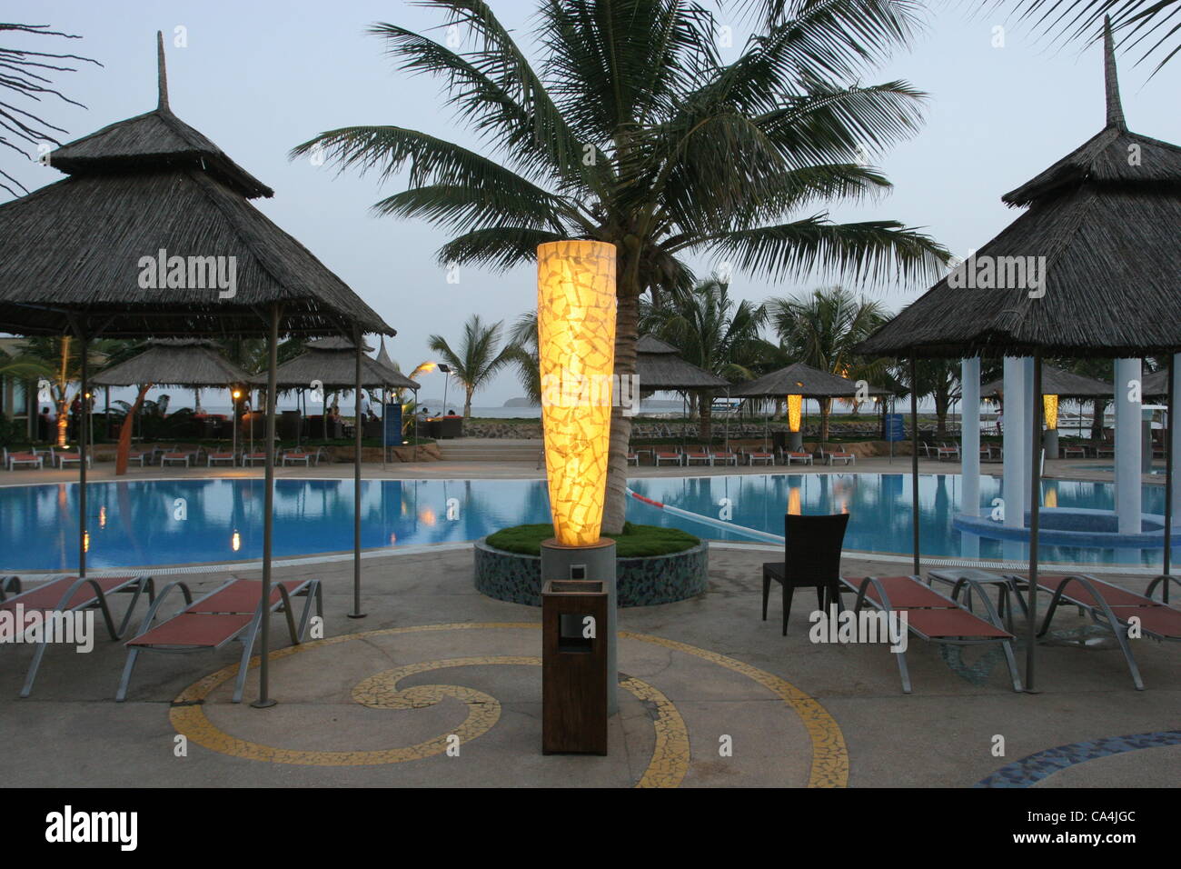 July 11, 2011 - Dakar, Senegal - July 6, 2011; A look at the pool of a ...