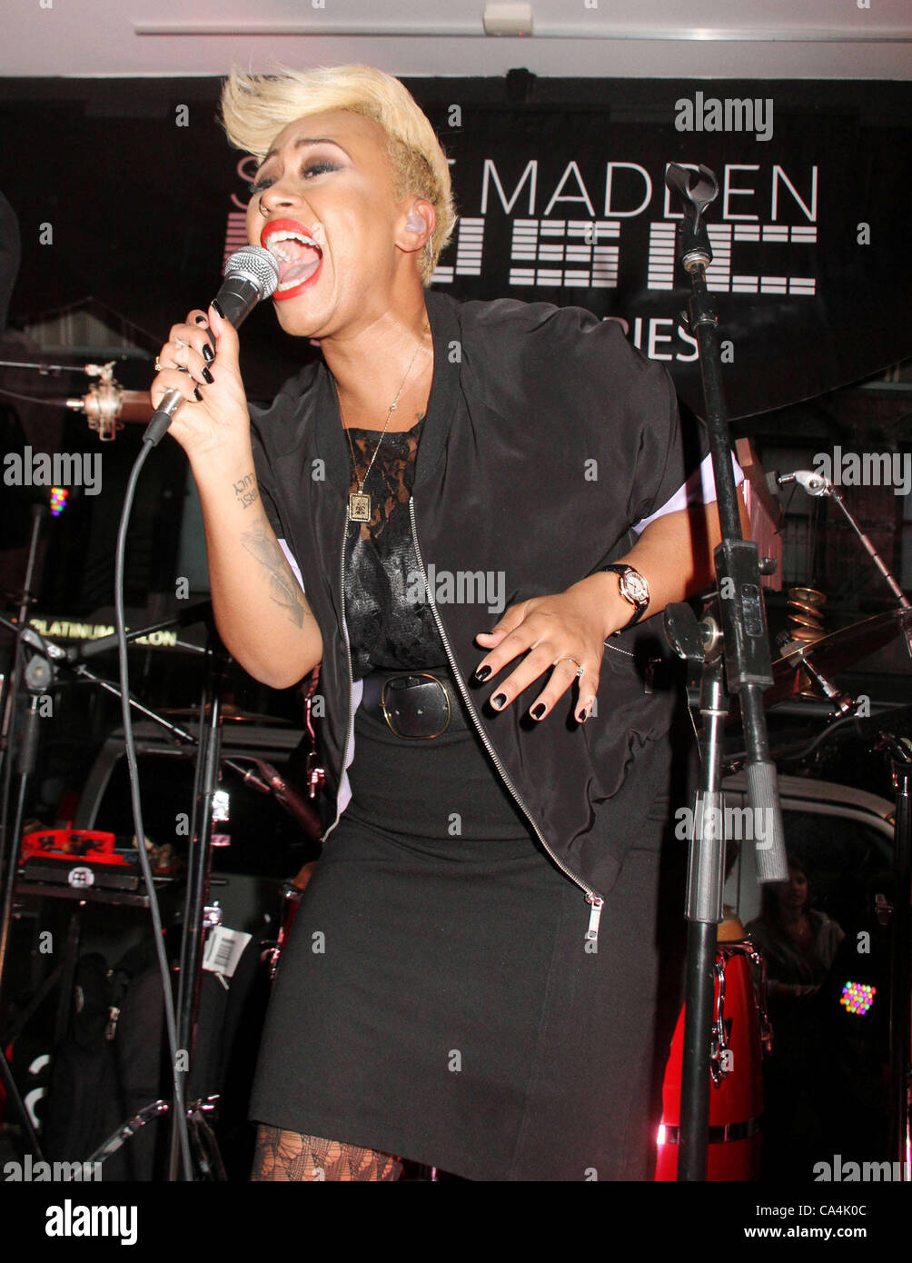 Wednesday June 6th 2012 - New York, U.S. - Scottish R&B singer EMELI ...