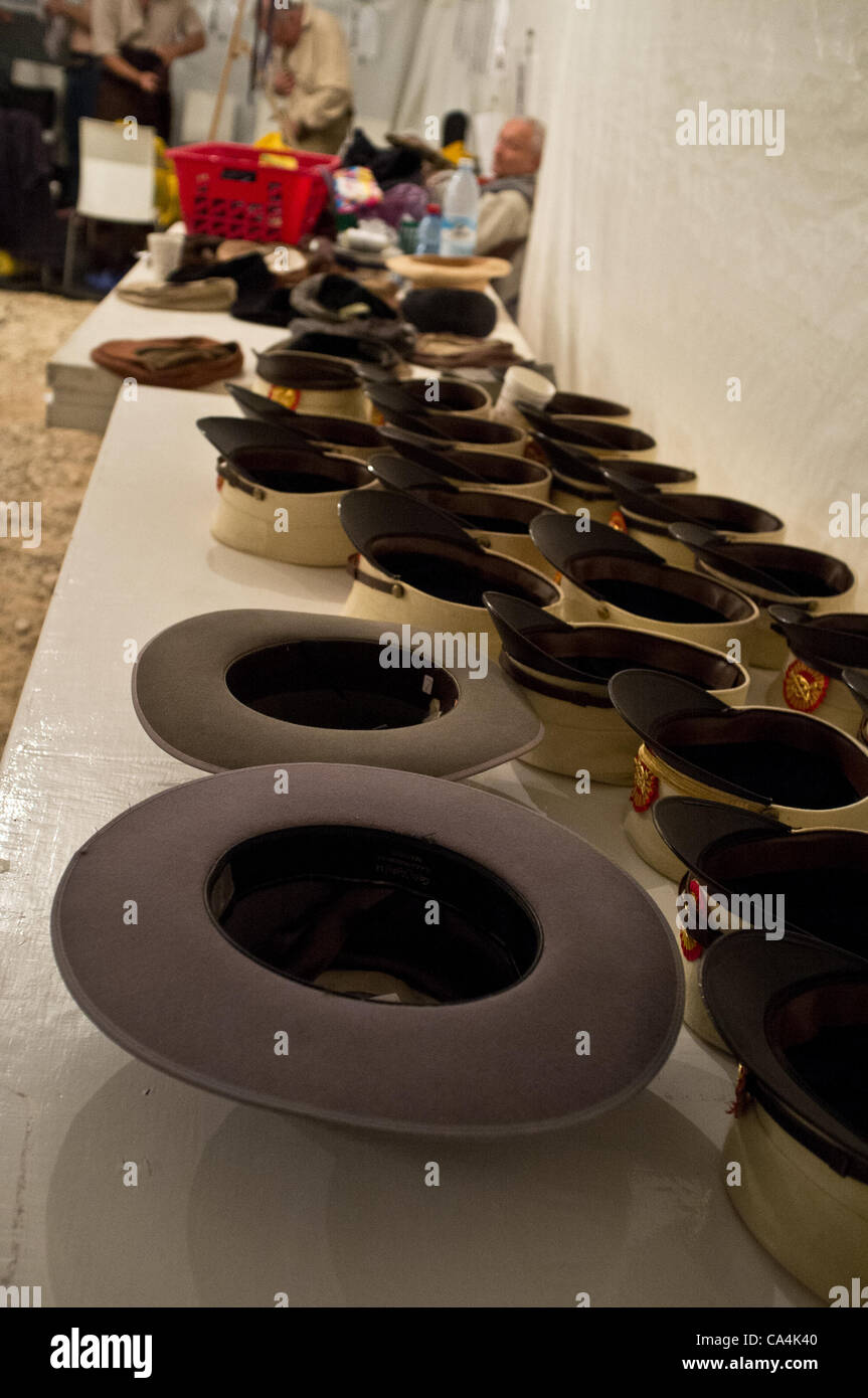 Israeli Opera cast of Carmen, by Georges Bizet, prepares backstage for ...