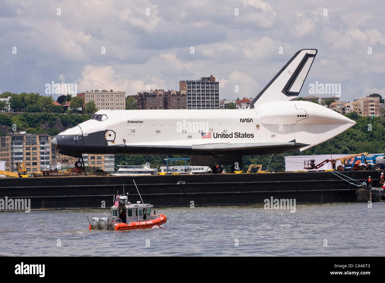 June 6, 2012. New York City USA. A USCG Defender Class Patrol Boat ...