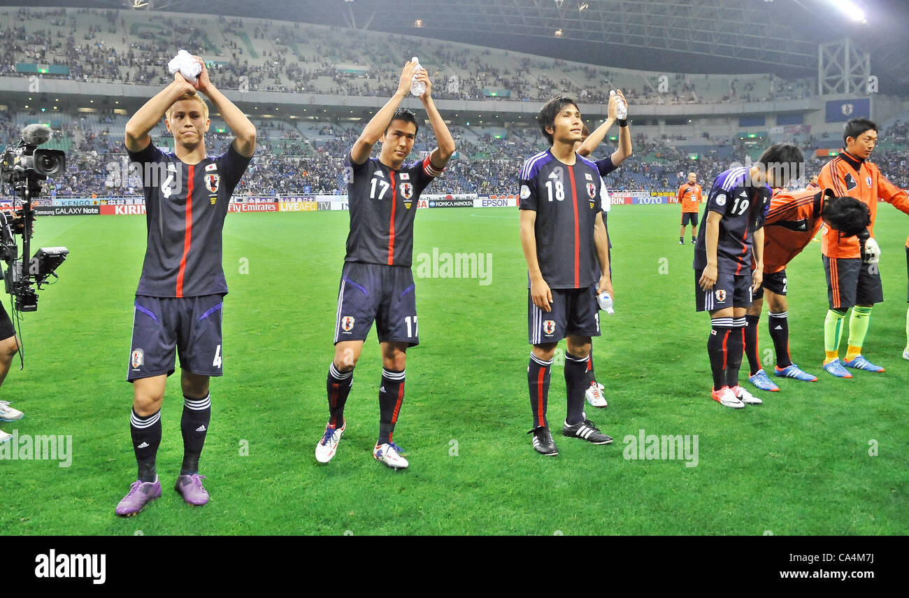(L-R) Keisuke Honda, Makoto Hasebe, Ryoichi Maeda, Ryo Miyaichi (JPN), JUNE 3, 2012 - Football ...