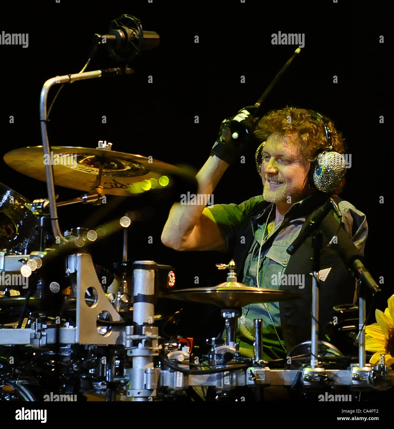 June 6,2012. Hollywood CA. The british band Def Leppard's drummer Rick ...