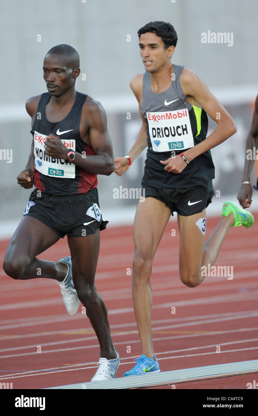 07.06.2012 Oslo, Norway Ismail Kipngetich Kombich of Kenya in the men's ...