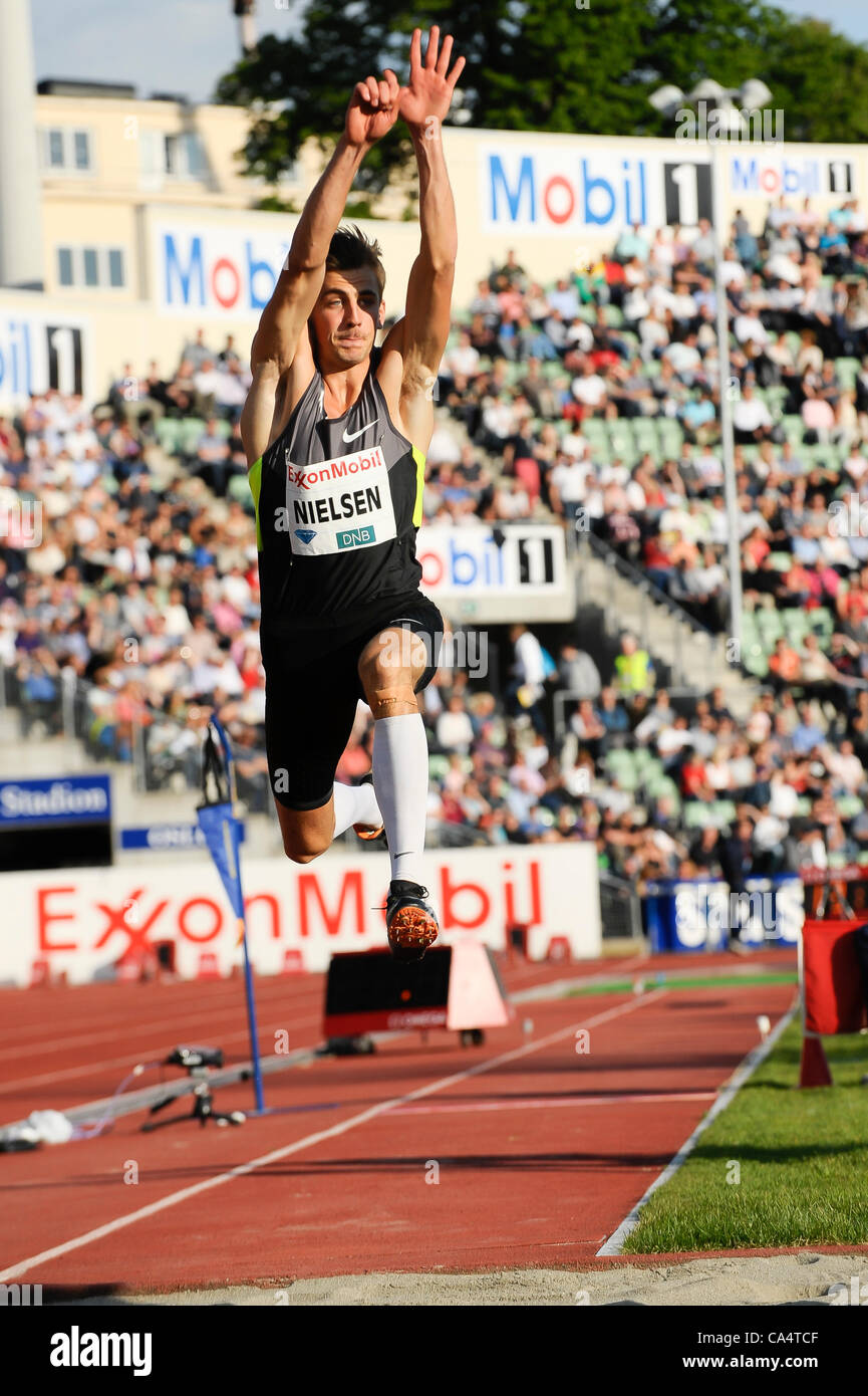 07.06.2012 Oslo, Norway Peder P. Nielsen of Denmark in action the men's ...