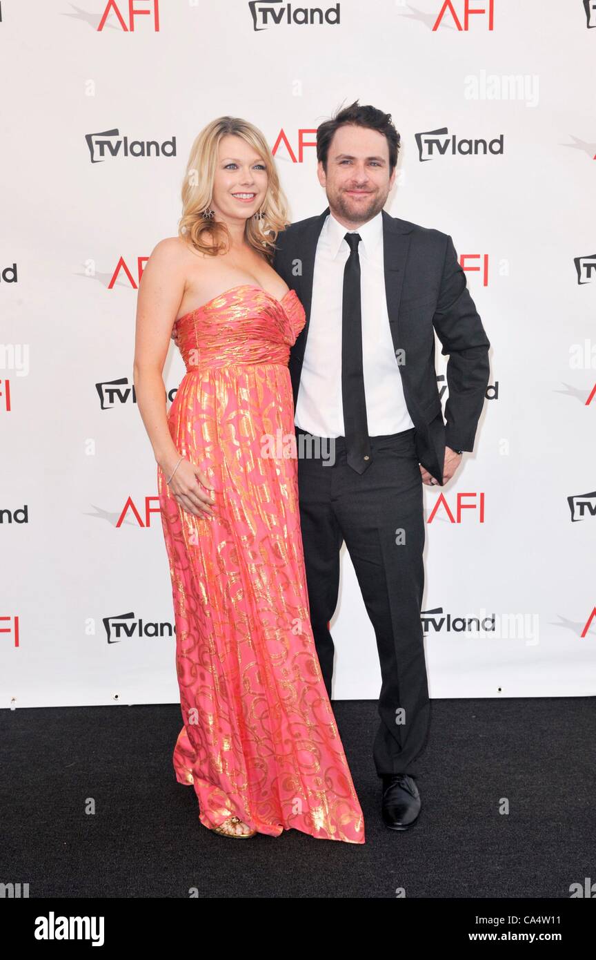 Mary Elizabeth Ellis, Charlie Day at arrivals for AFI Life Achievement ...