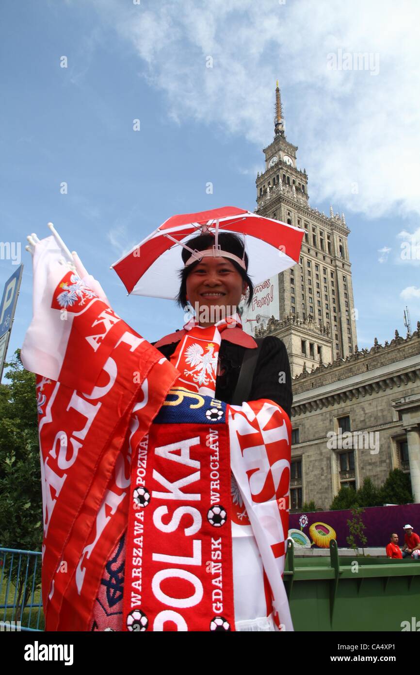 Polish fans in Warsaw Stock Photo - Alamy