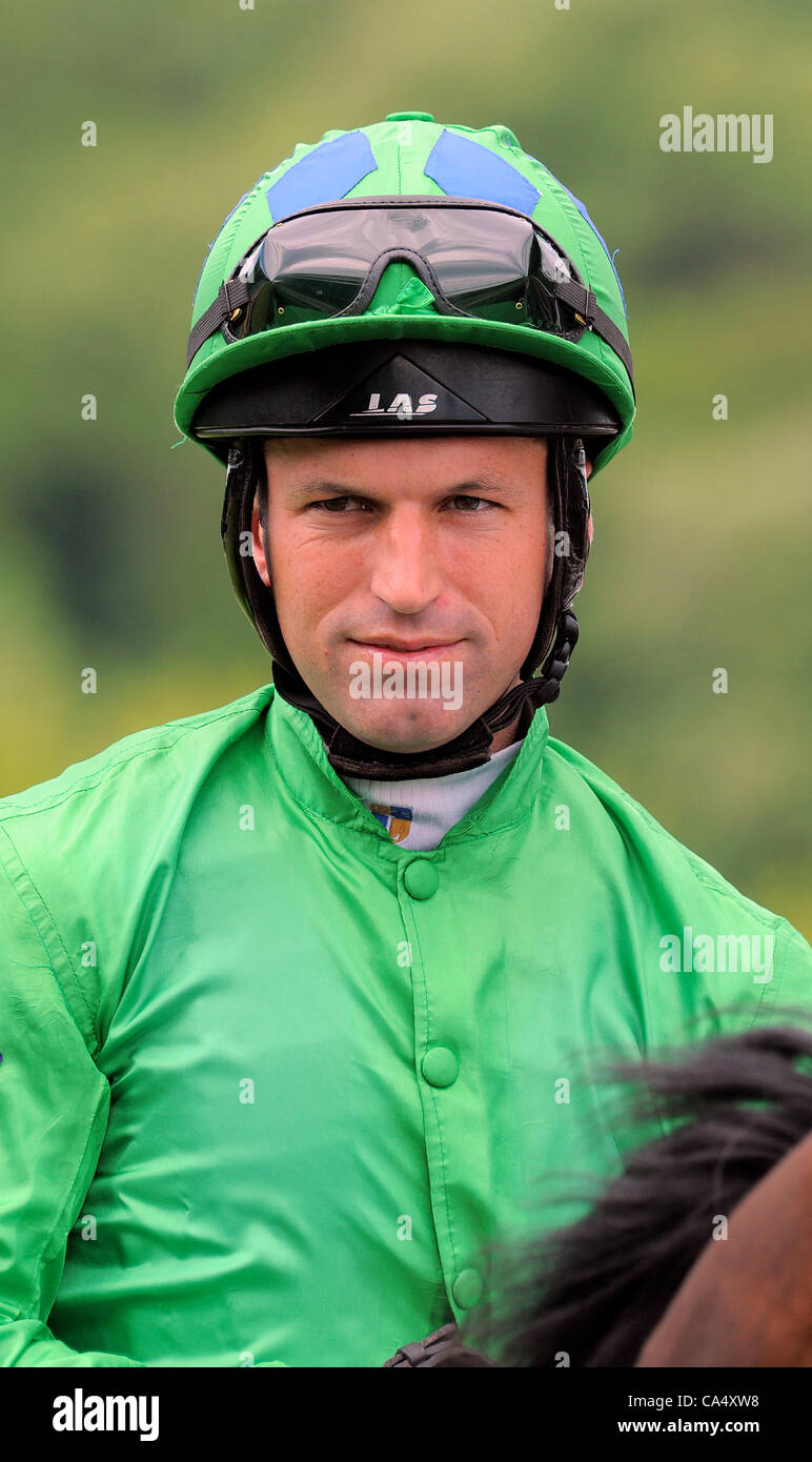 PAT DOBBS JOCKEY NOTTINGHAM RACECOURSE NOTTINGHAM ENGLAND 06 June 2012 ...