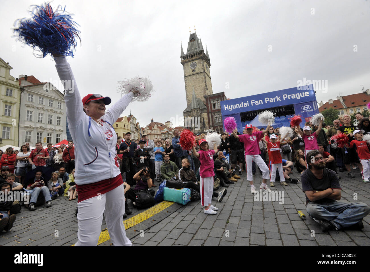 Hyundai Fan Park Praha 2012 for soccer Euro 2012 opened for fans at the ...