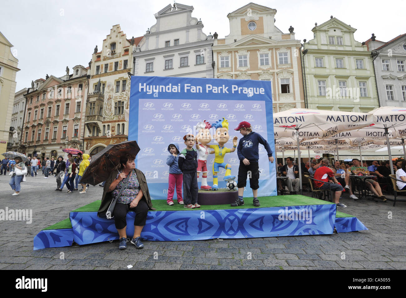 Hyundai Fan Park Praha 2012 for soccer Euro 2012 opened for fans at the ...