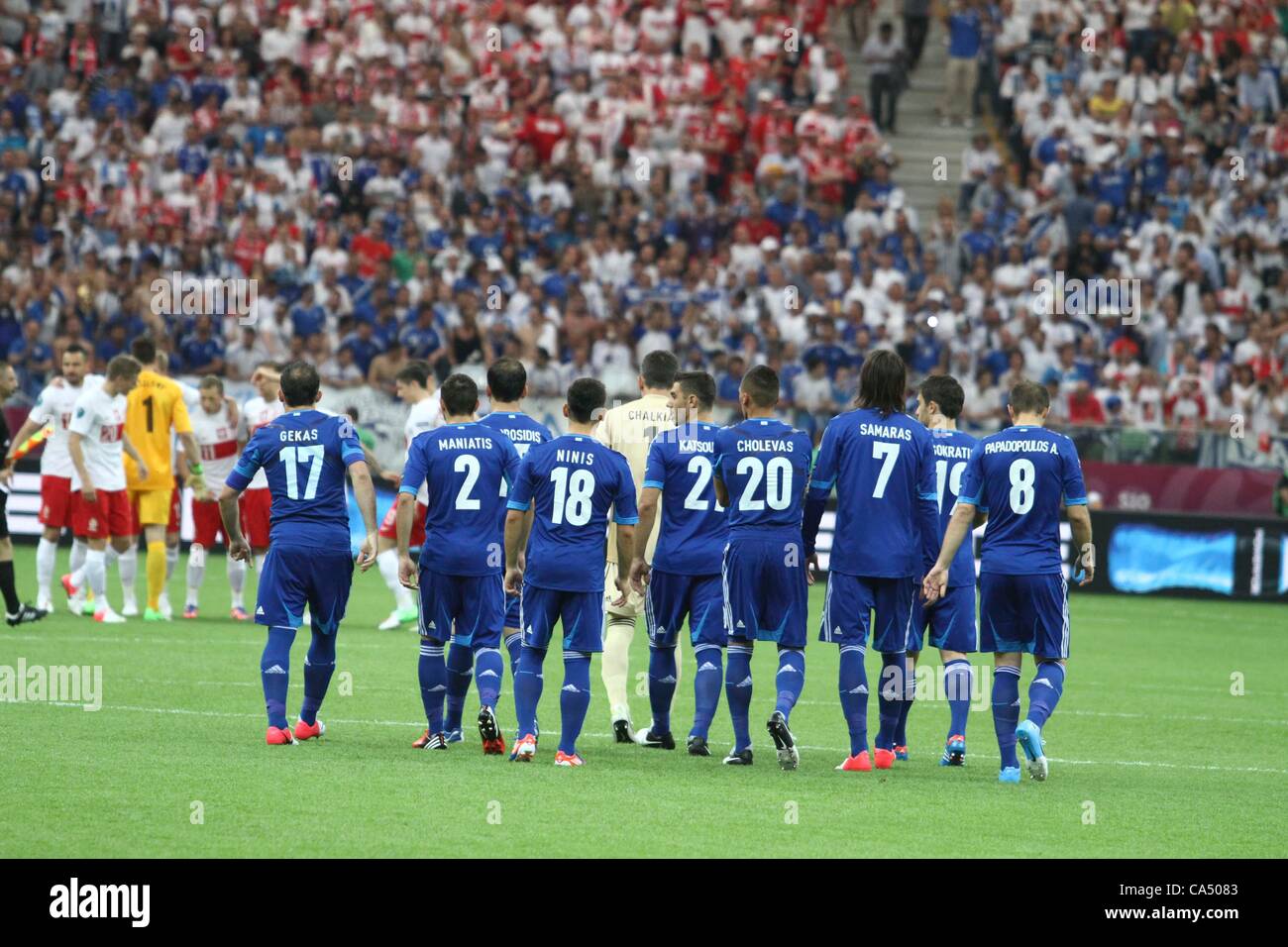 Poland vs Greece Euro 2012 Stock Photo - Alamy
