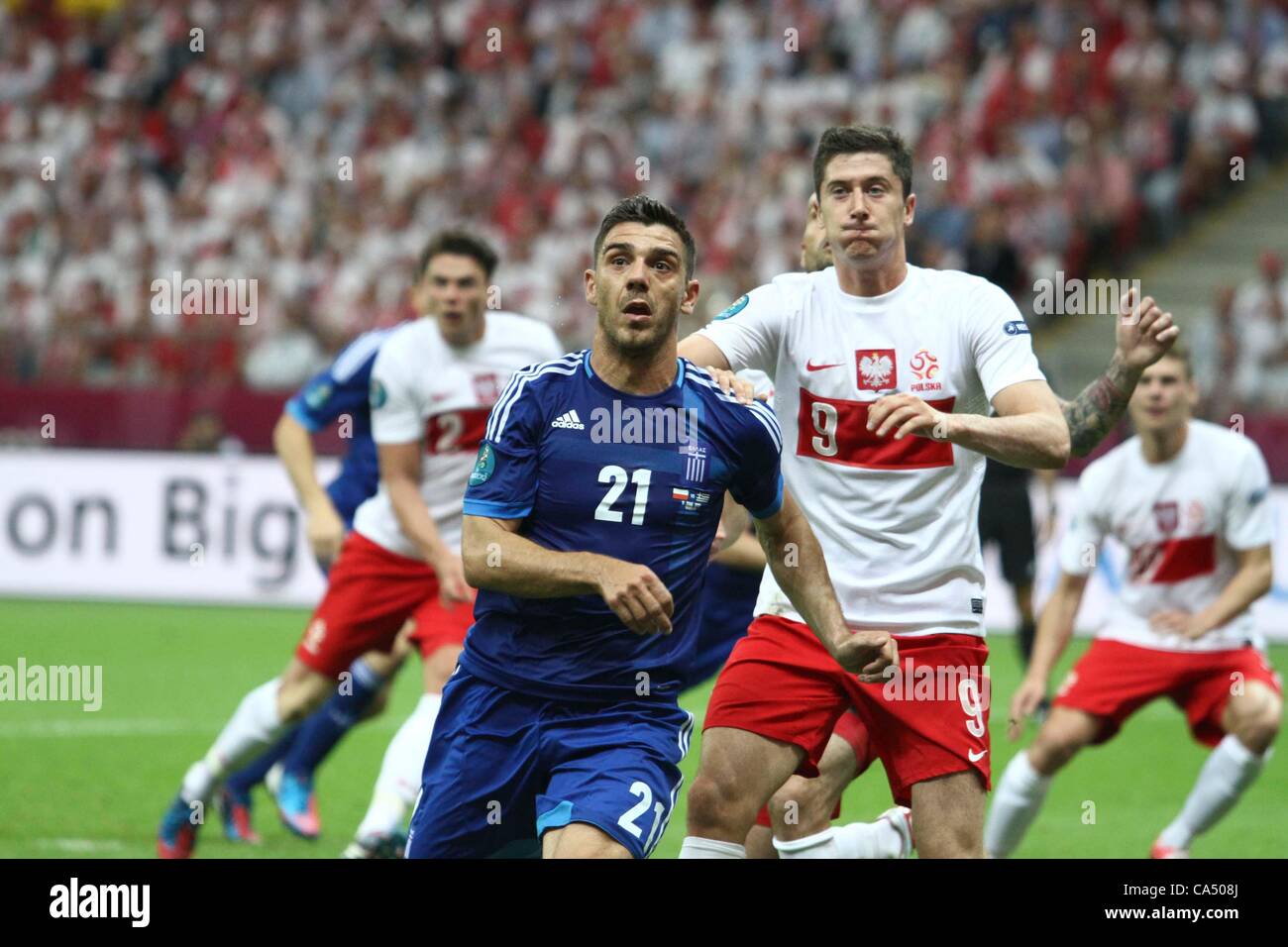 Poland vs Greece Euro 2012 Stock Photo - Alamy