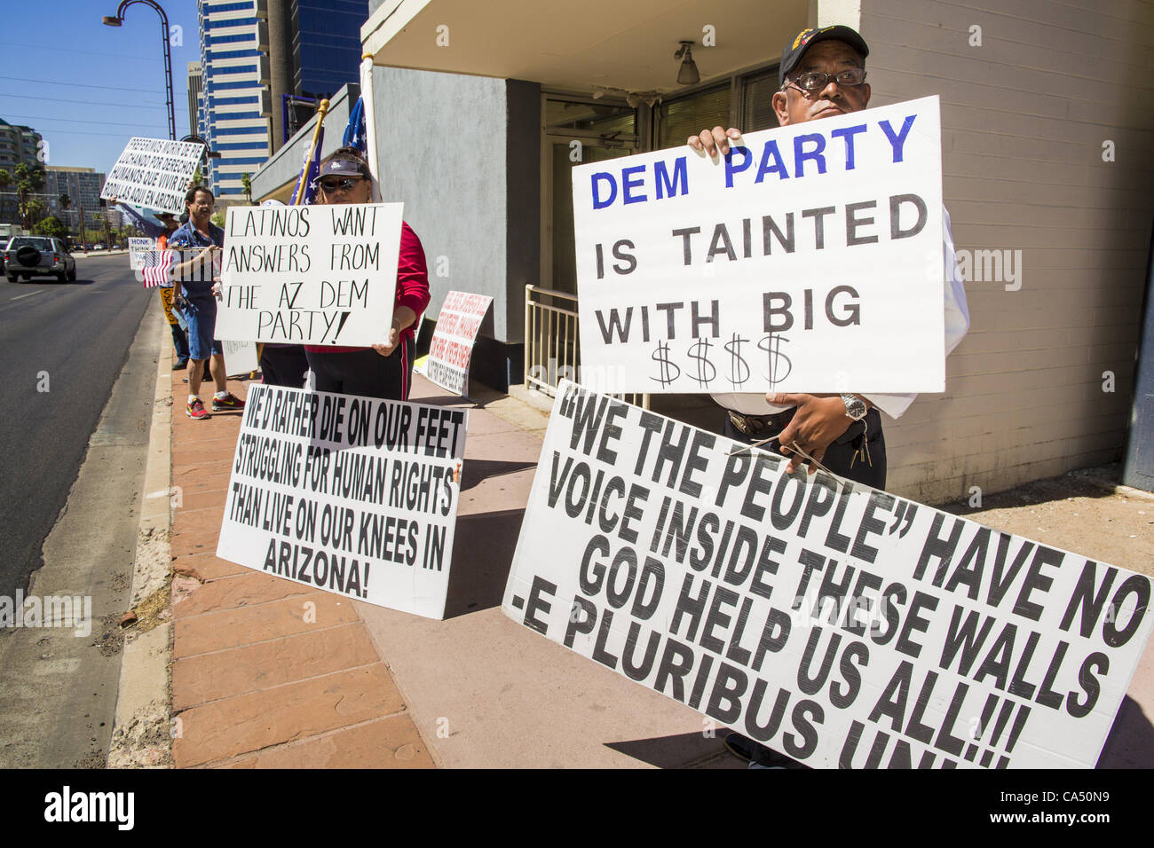 June 8, 2012 - About 30 members of the Arizona Democratic Party ...