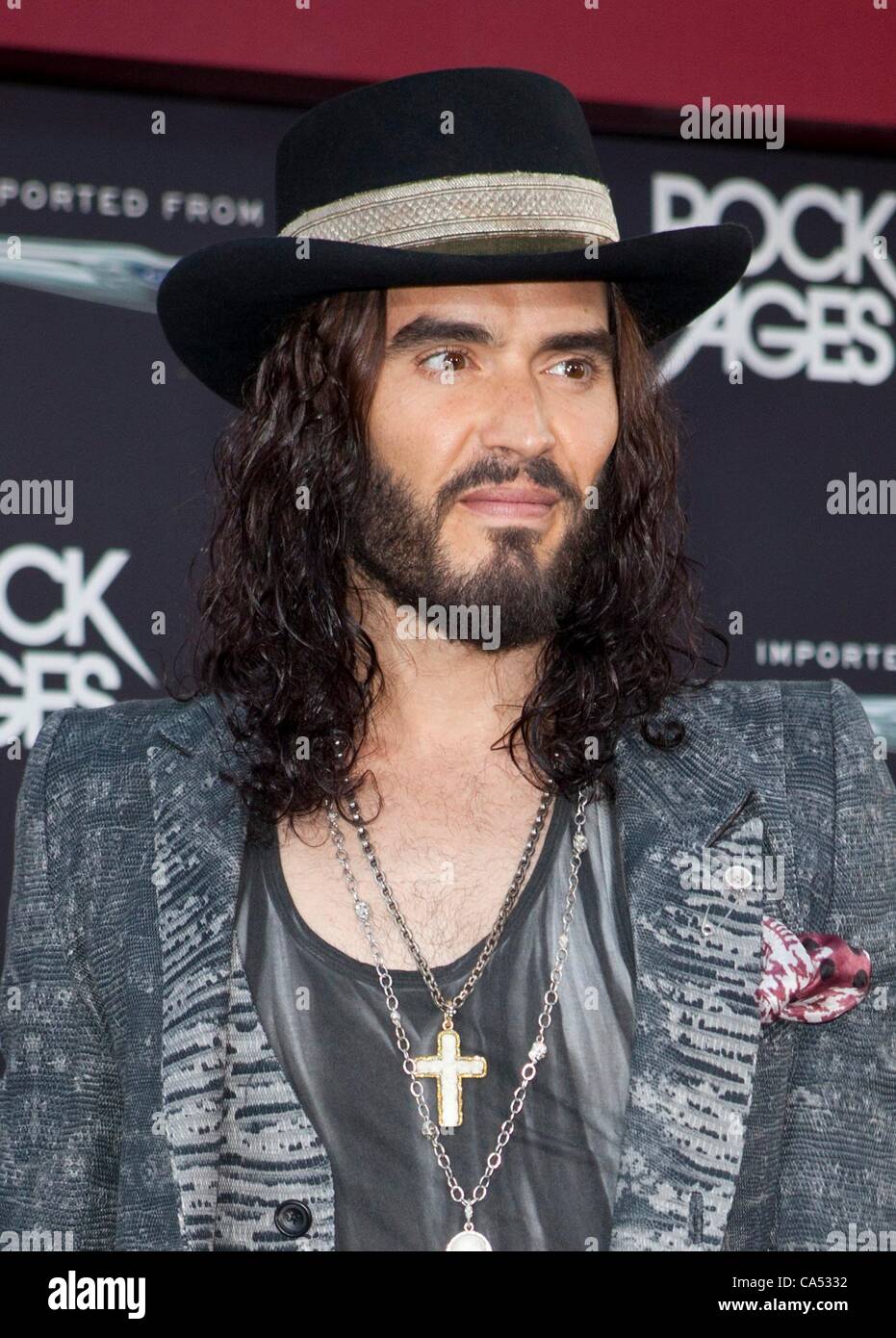 Russell Brand at arrivals for ROCK OF AGES Premiere, Grauman's Chinese ...