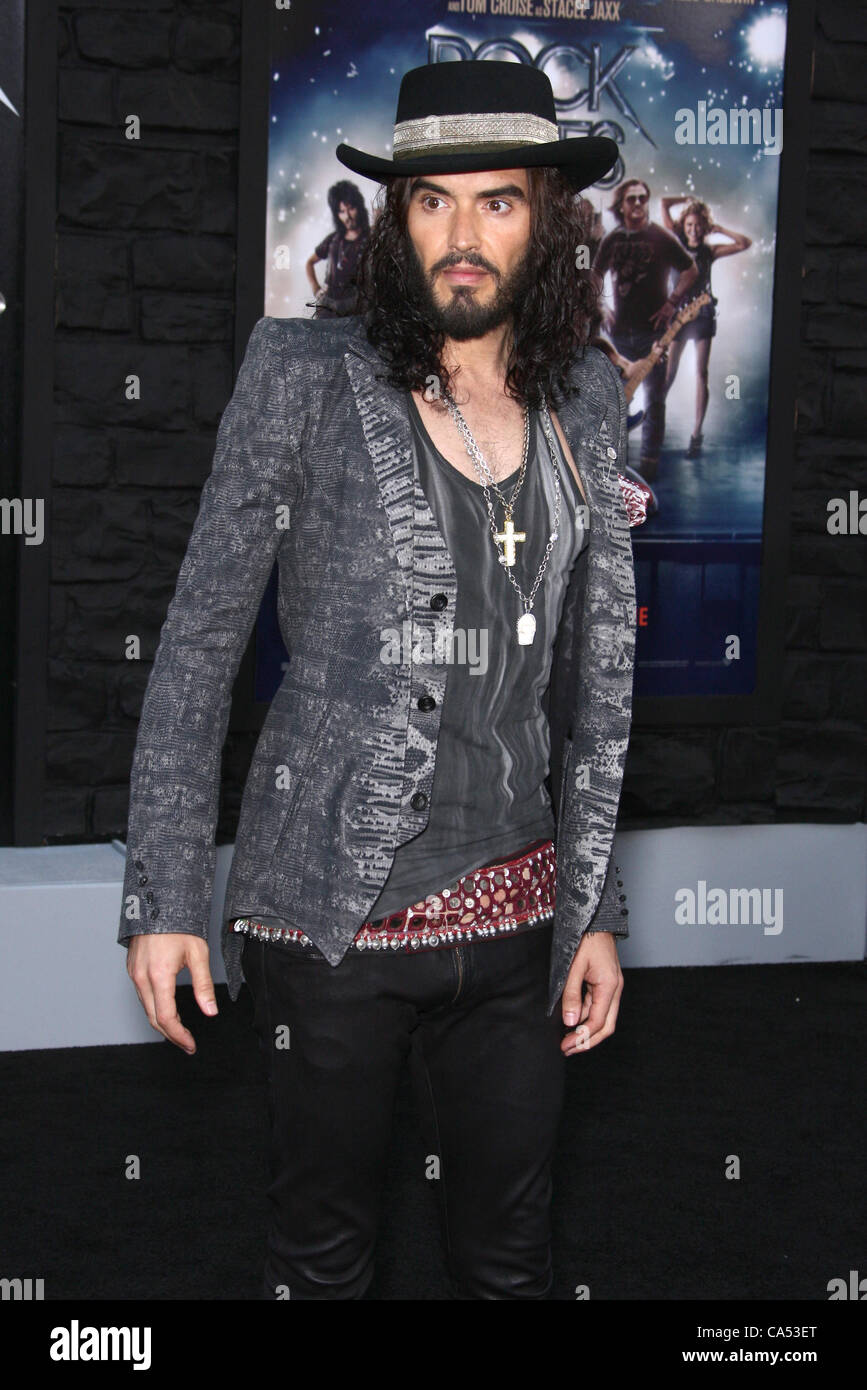 RUSSELL BRAND ROCK OF AGES. WORLD PREMIERE HOLLYWOOD LOS ANGELES ...