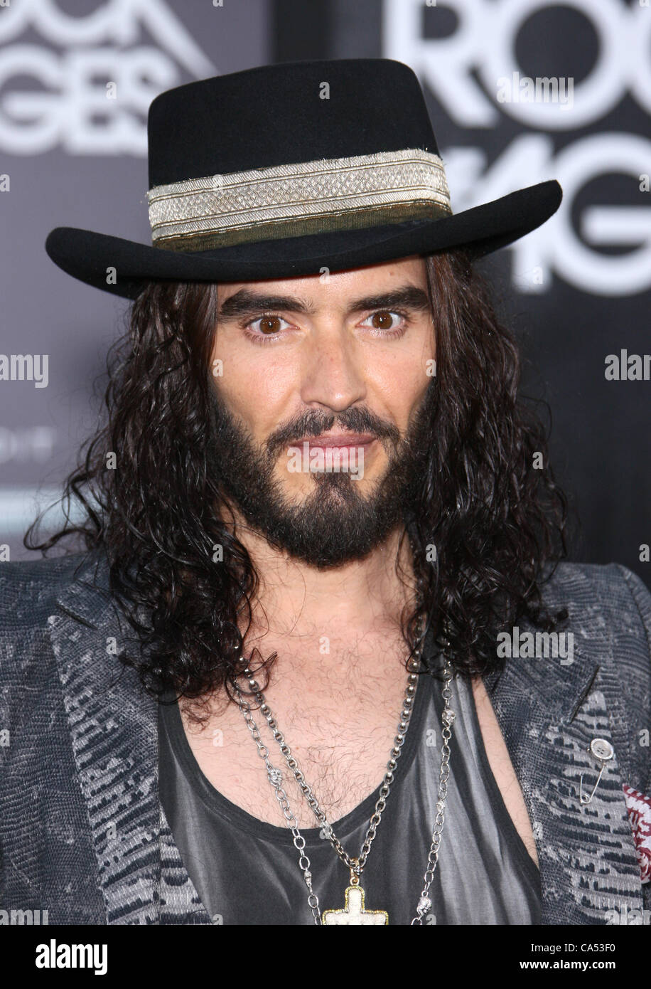 RUSSELL BRAND ROCK OF AGES. WORLD PREMIERE HOLLYWOOD LOS ANGELES ...