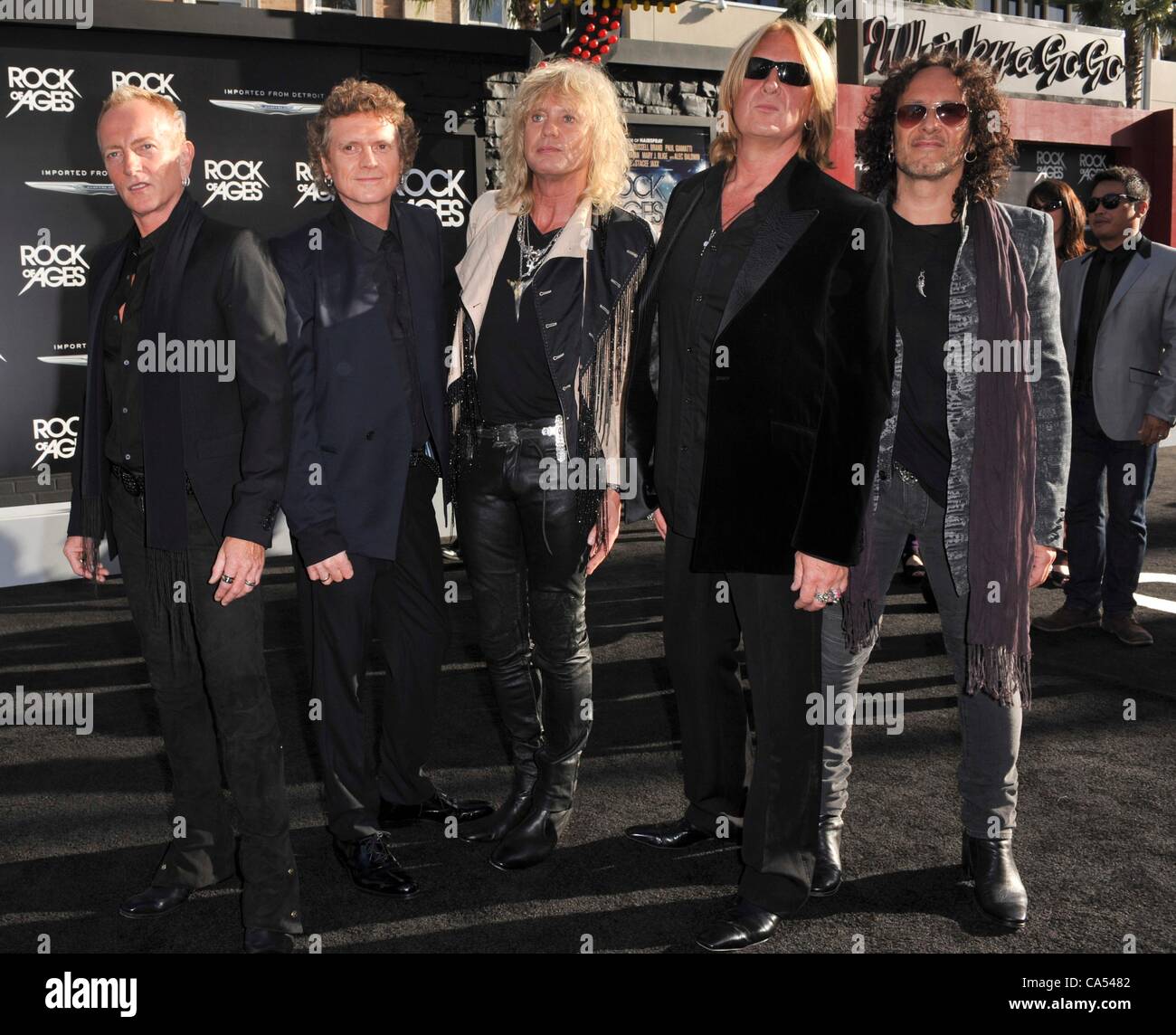 Def Leppard at arrivals for ROCK OF AGES Premiere, Grauman's Chinese ...
