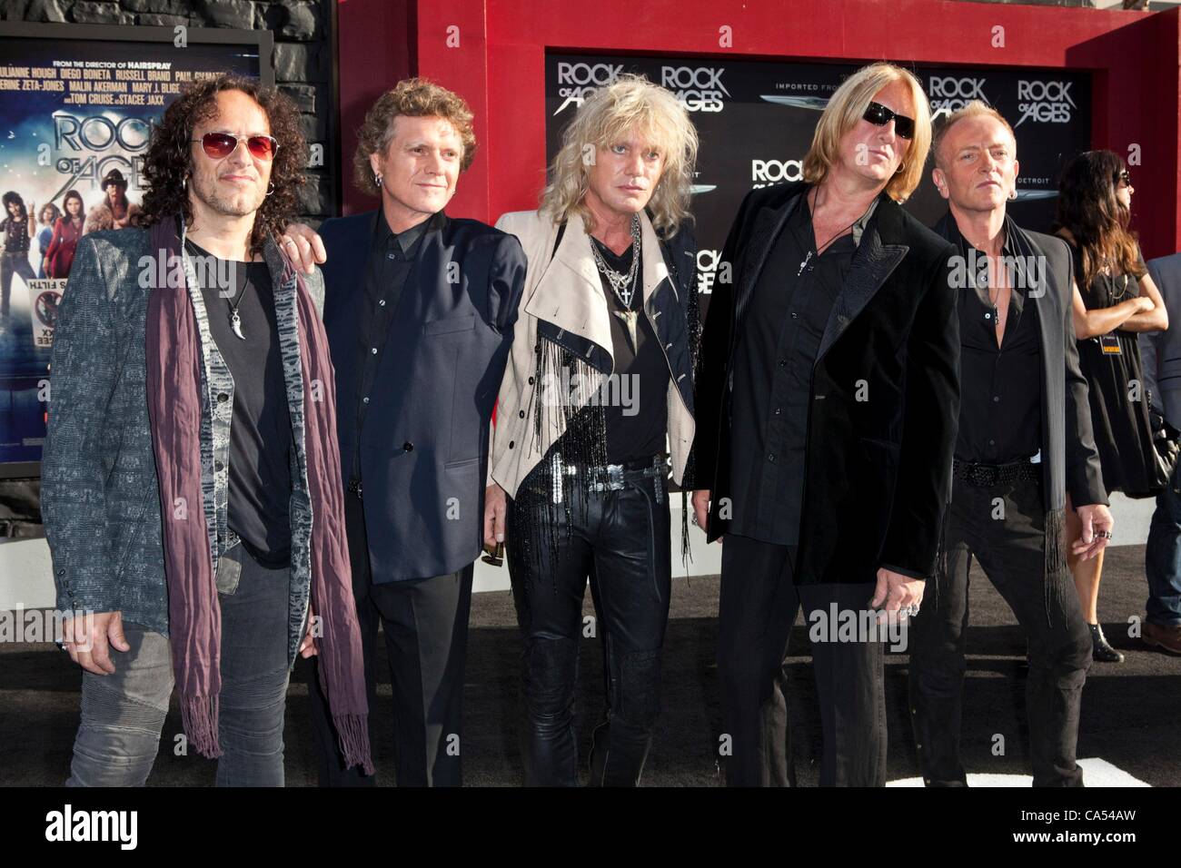 Def Leppard at arrivals for ROCK OF AGES Premiere, Grauman's Chinese ...