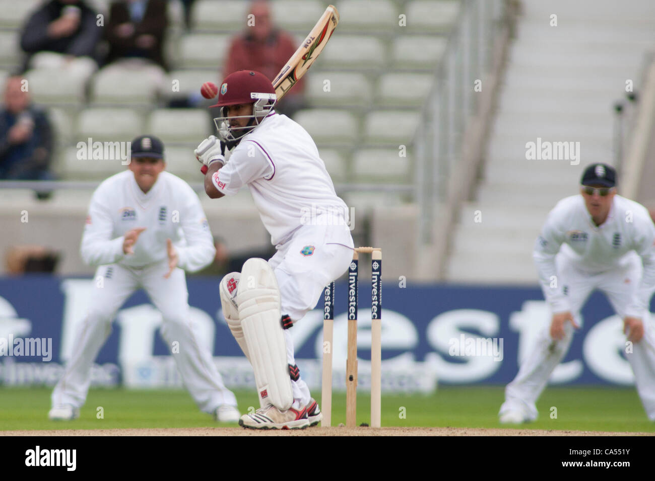 09/06/2012 Birmingham England. Adrian Barath hasa ball miss his head ...
