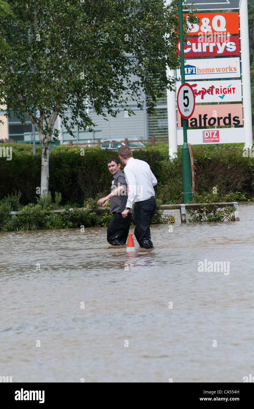 Saturday 9 June 2012 The River Rheidol, swollen after two days heavy ...