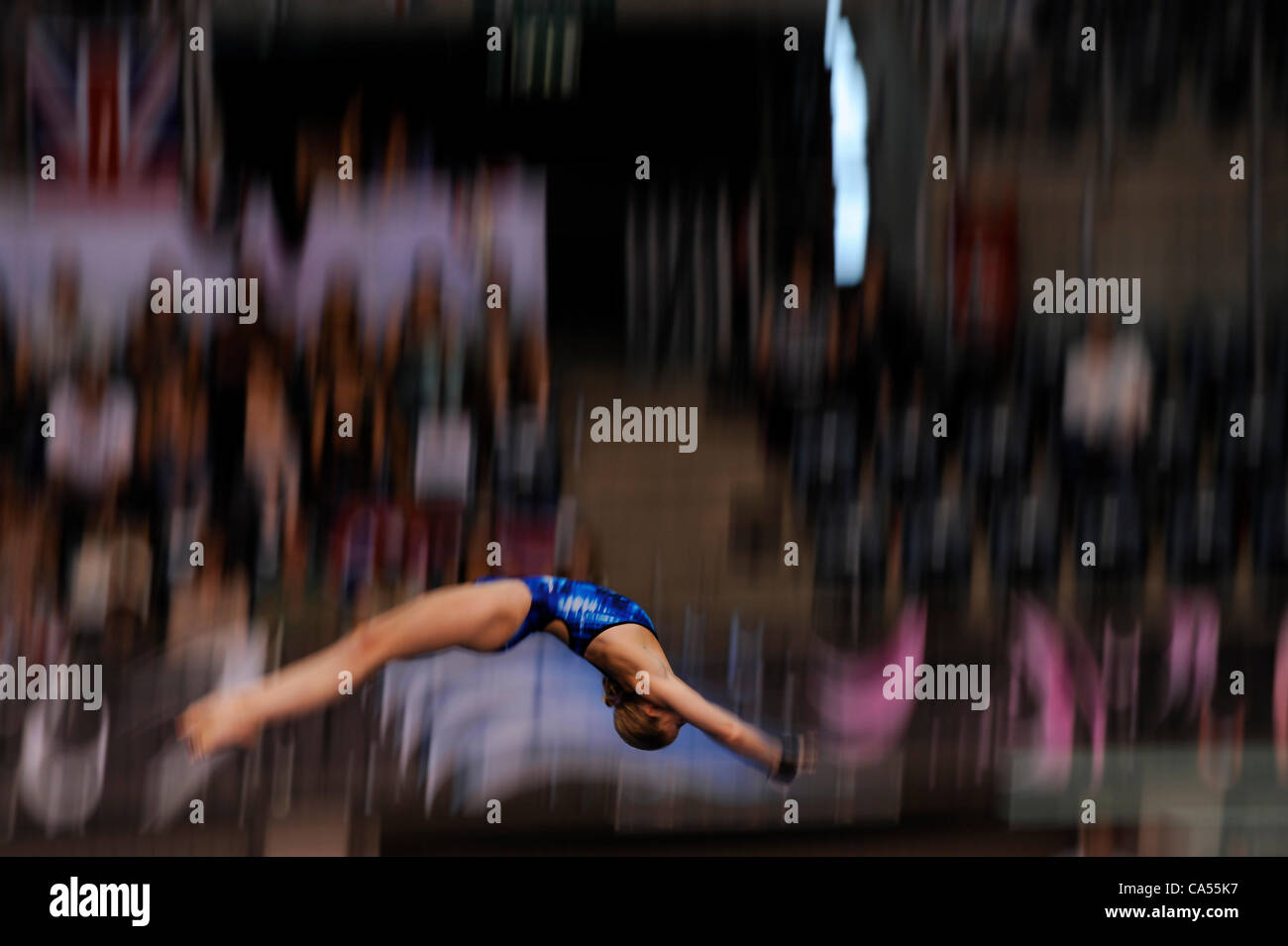 09.06.2012 Sheffield, England. Sarah Barrow (City of Leeds Diving Club ...