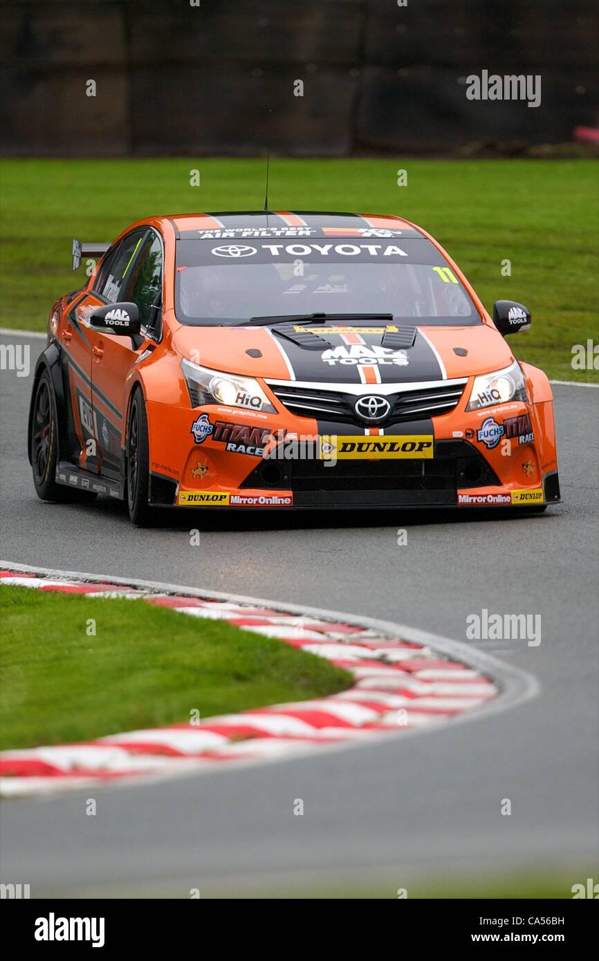 09.06.2012 Oulton Park, England. Frank Wrathall in his Dynojet Toyota ...