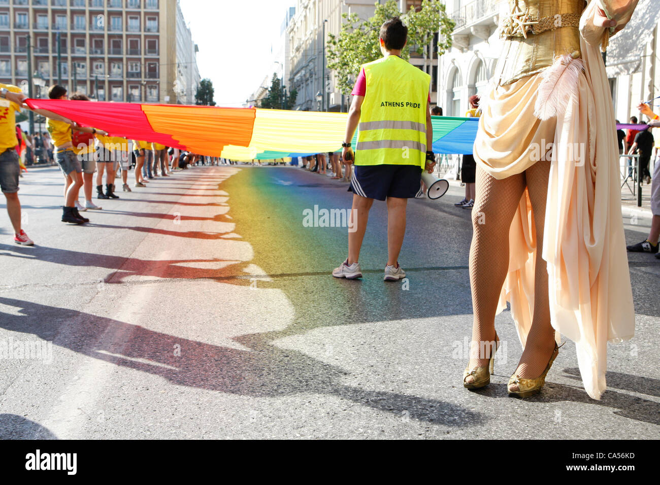 June 9, 2012 - Athens, Greece - Gay community in Greece parades in the ...