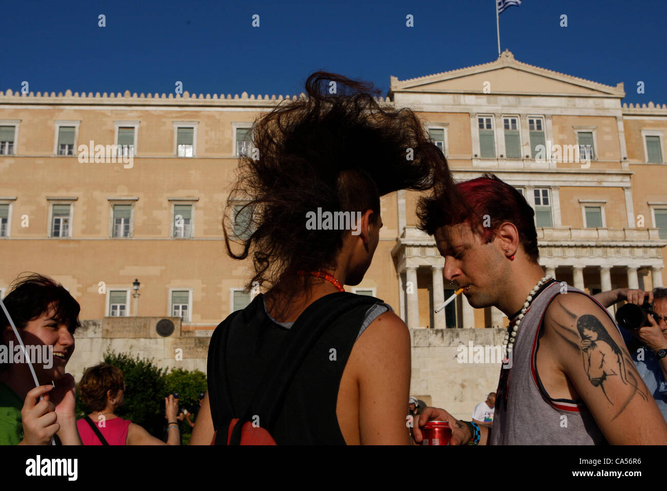 June 9, 2012 - Athens, Greece - Gay community in Greece parades in the ...