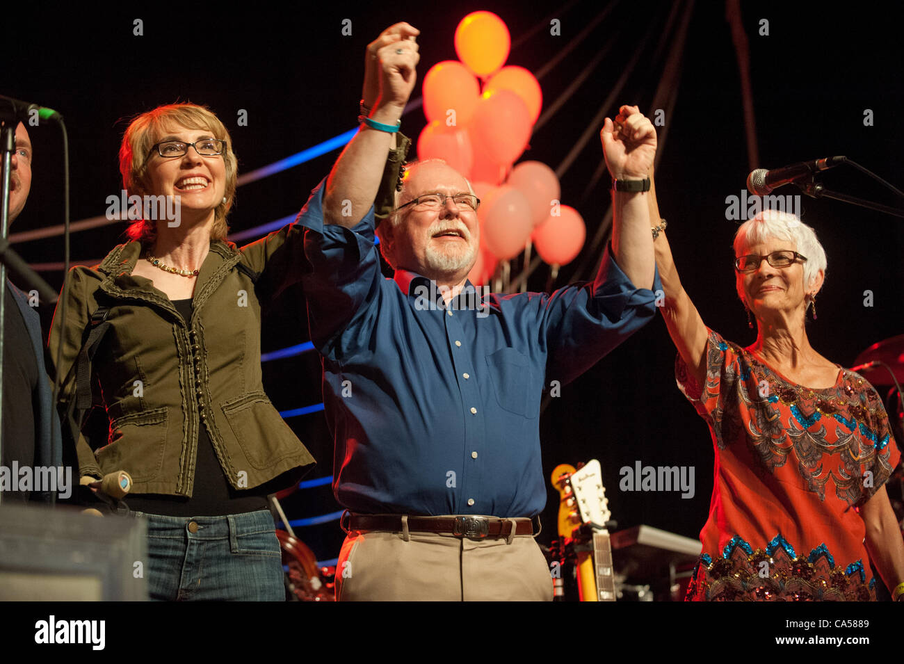 June 9, 2012 - Tucson, Arizona, U.S - GABRIELLE GIFFORDS, RON BARBER ...