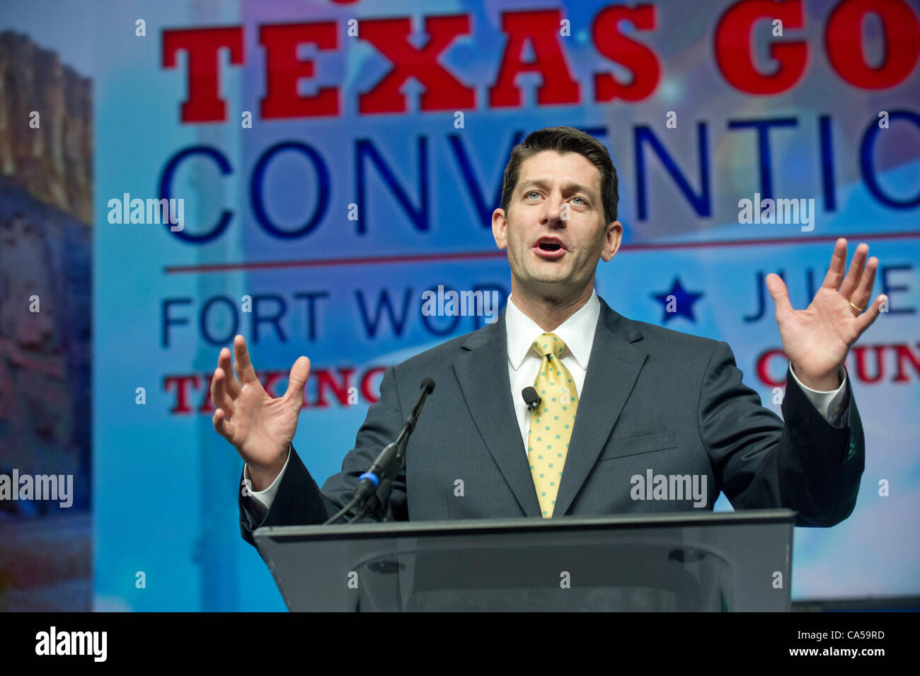 U.S. Congressman Paul Ryan (R-Wisconsin) speaks to Texas Republicans ...