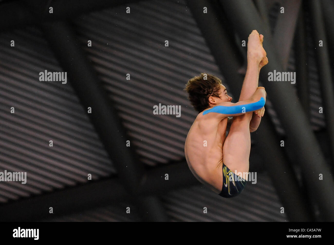 10.06.2012 Sheffield, England. Daniel Goodfellow (Cambridge Dive Team ...