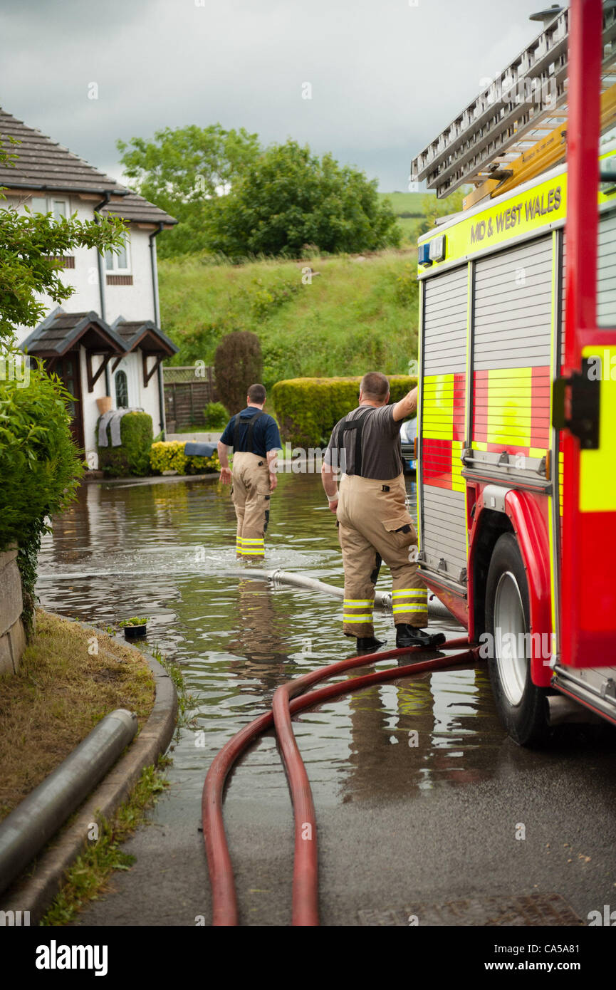 Emergency firefighter crews from all over mid and south wales work to ...