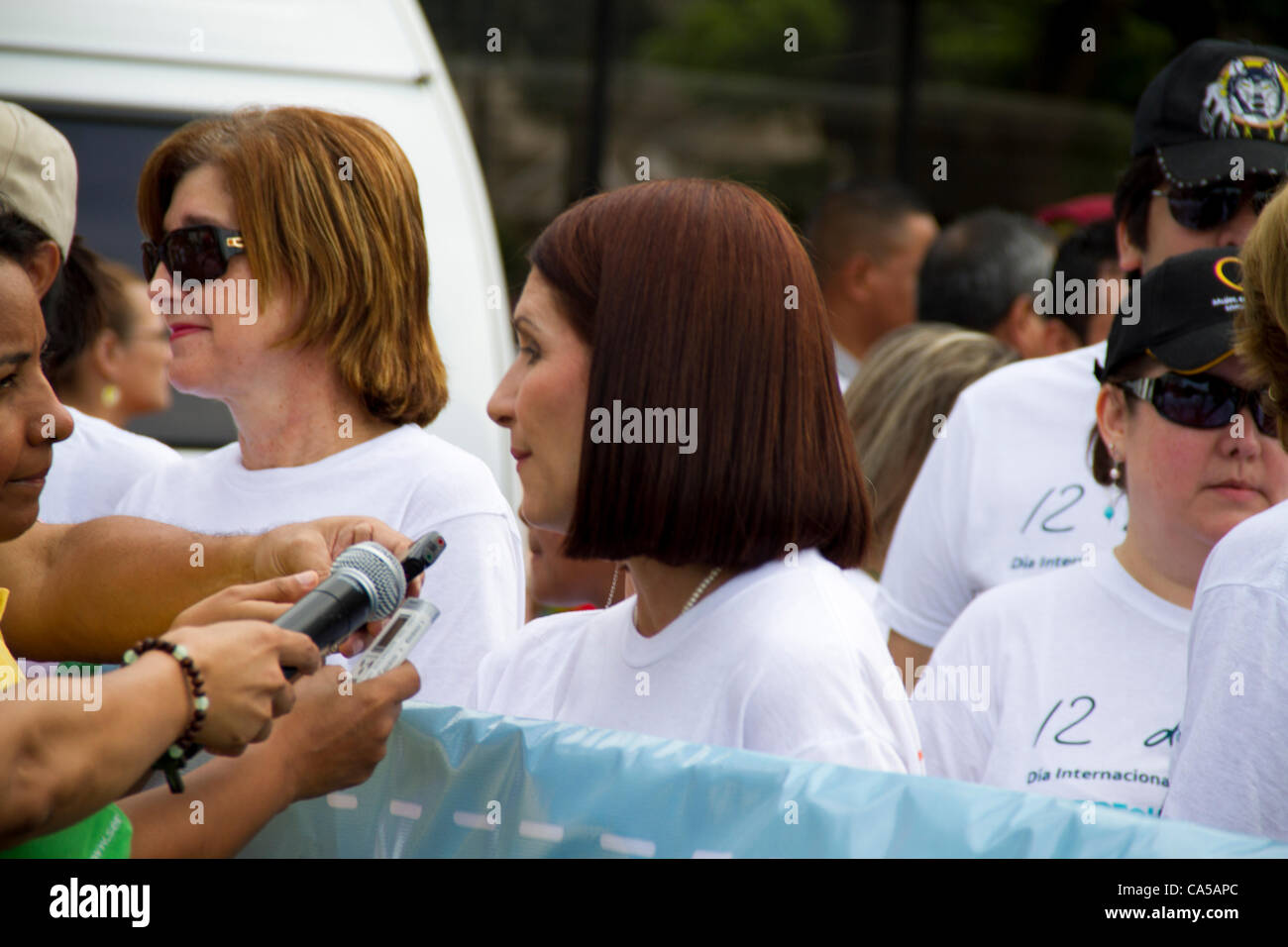 June 10: Marta Linares de Martinelli, Panama's First Lady leads march ...